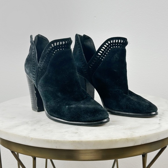 Vince Camuto | Shoes | Vince Camuto Filena Split Shaft Black Suede ...